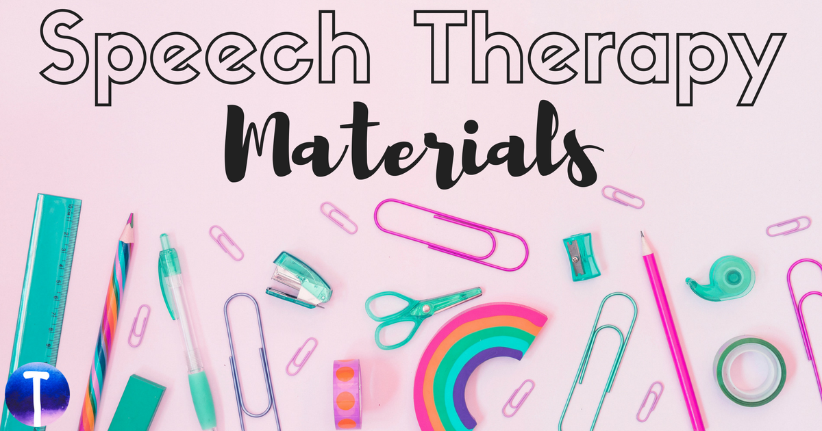 More Speech Therapy Materials - Tween Speech Therapy